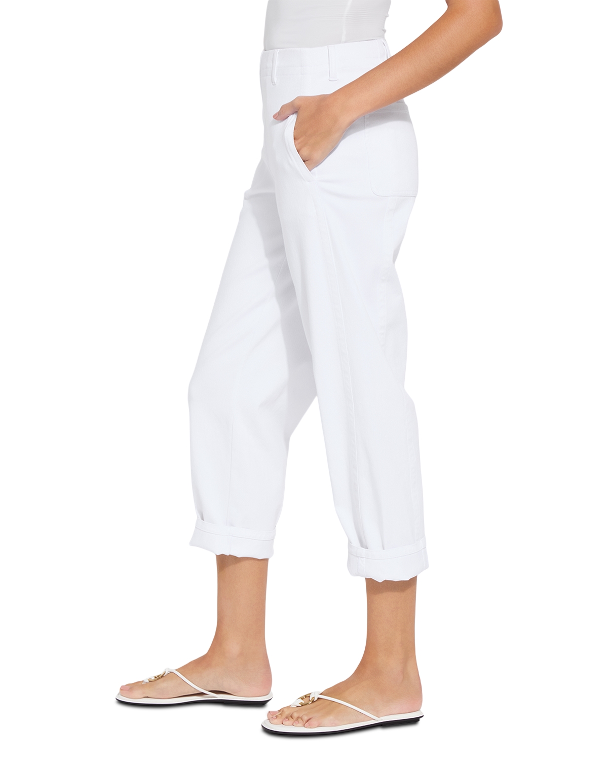LYSSÉ Lysse Winslet Barrel Leg Crop Pants